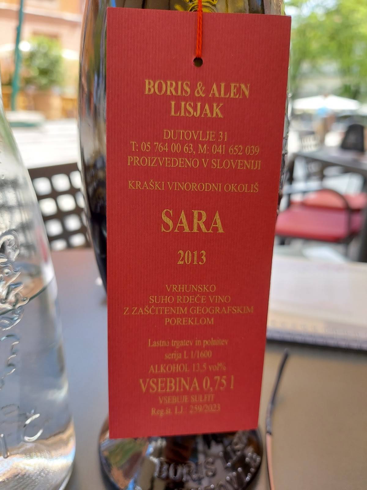 Speisekarte von Dvorni Bar, Ljubljana