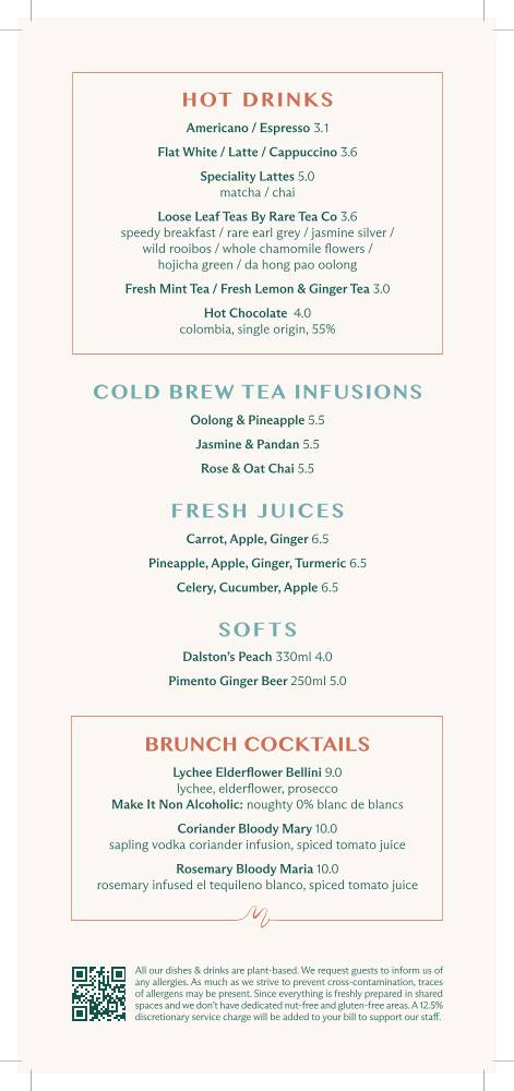 Carta del restaurante Mildreds Kings Cross, Londres, 200 Pentonville Rd