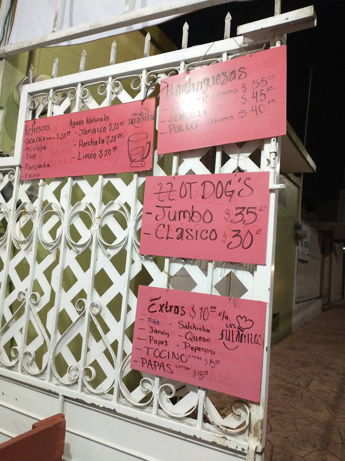 Carta del restaurante Los Fulanitos, Tuxtla Gutiérrez, Laureles 199