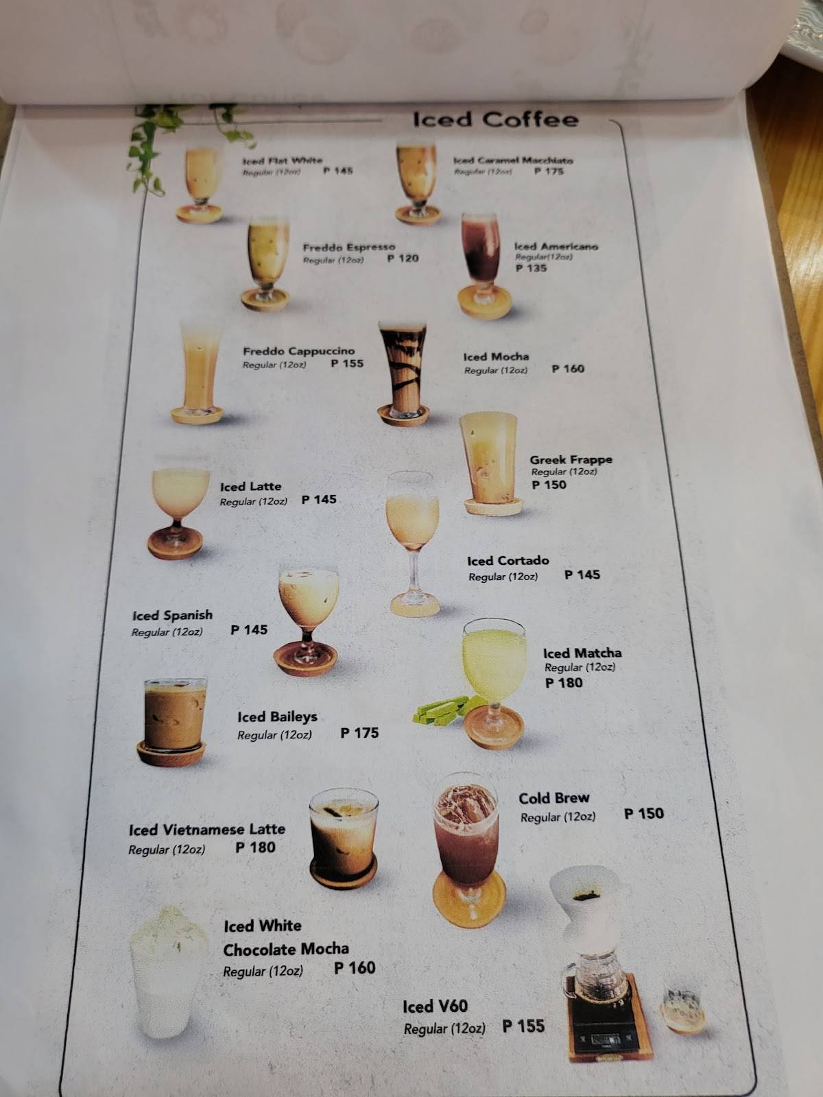 Menu at Luminous Espresso Industry Ph (IL Corso) restaurant, Cebu City