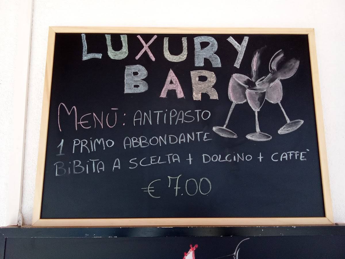 Speisekarte von Luxury lounge bar, Petrosino