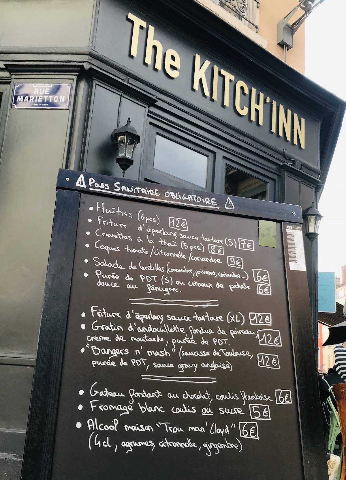 Carta del restaurante The Kitch'Inn, Lyon