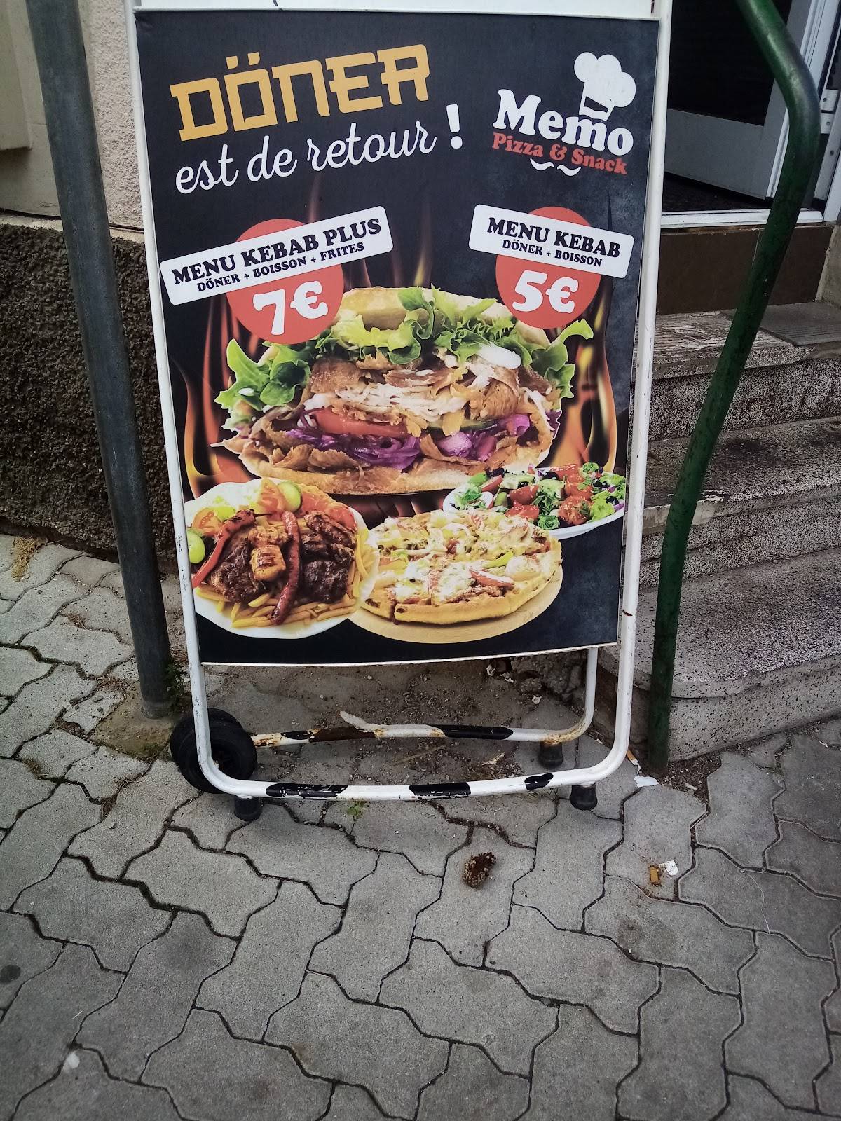 Menu au MEMO Strasbourg restaurant, Strasbourg