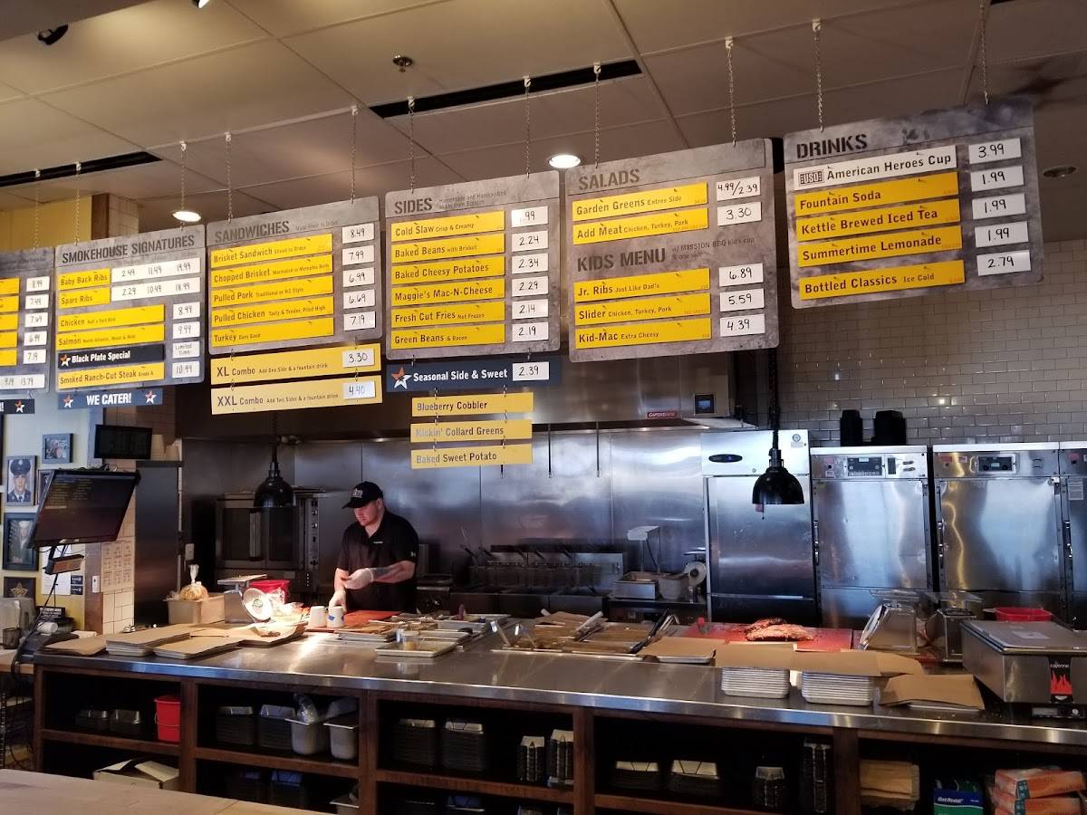 Menu at MISSION BBQ, Whitehall