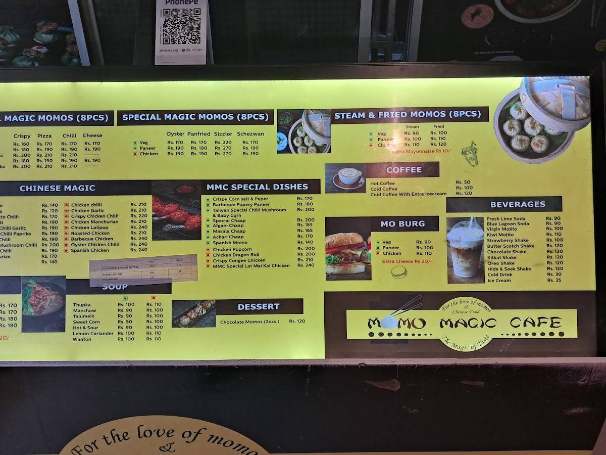 Menu at MOMO MAGIC CAFE, Deoghar
