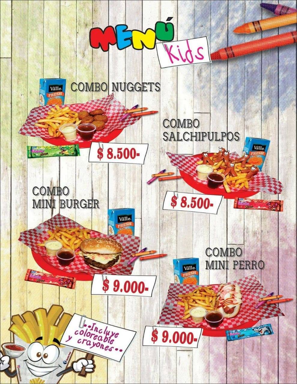 Carta del restaurante MUCHA PAPA Hamburguesería - Fontibón, Bogotá