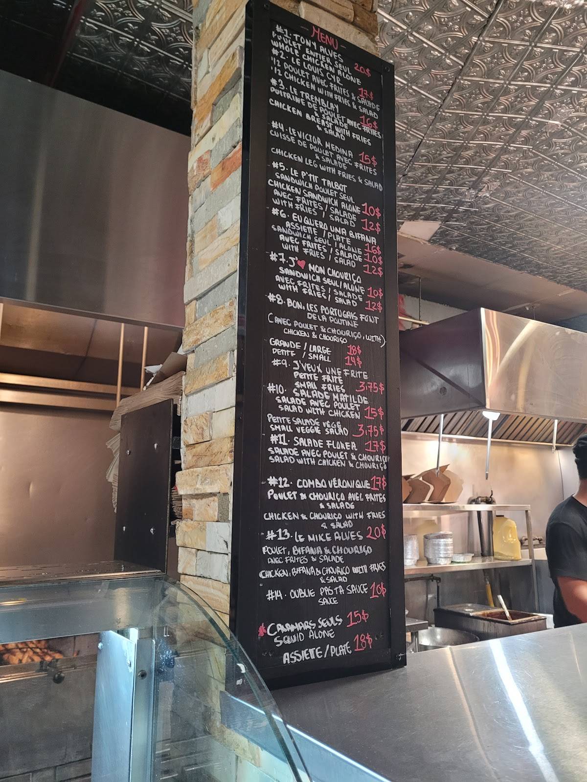 Menu au Ma Poule Mouillée restaurant, Montréal, 969 Rachel St E