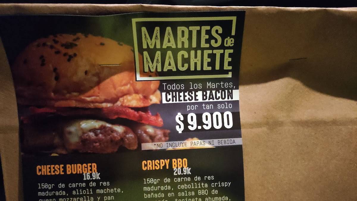 Menu at Machete Burger restaurant, Barranquilla, Cl. 98 #51b-80