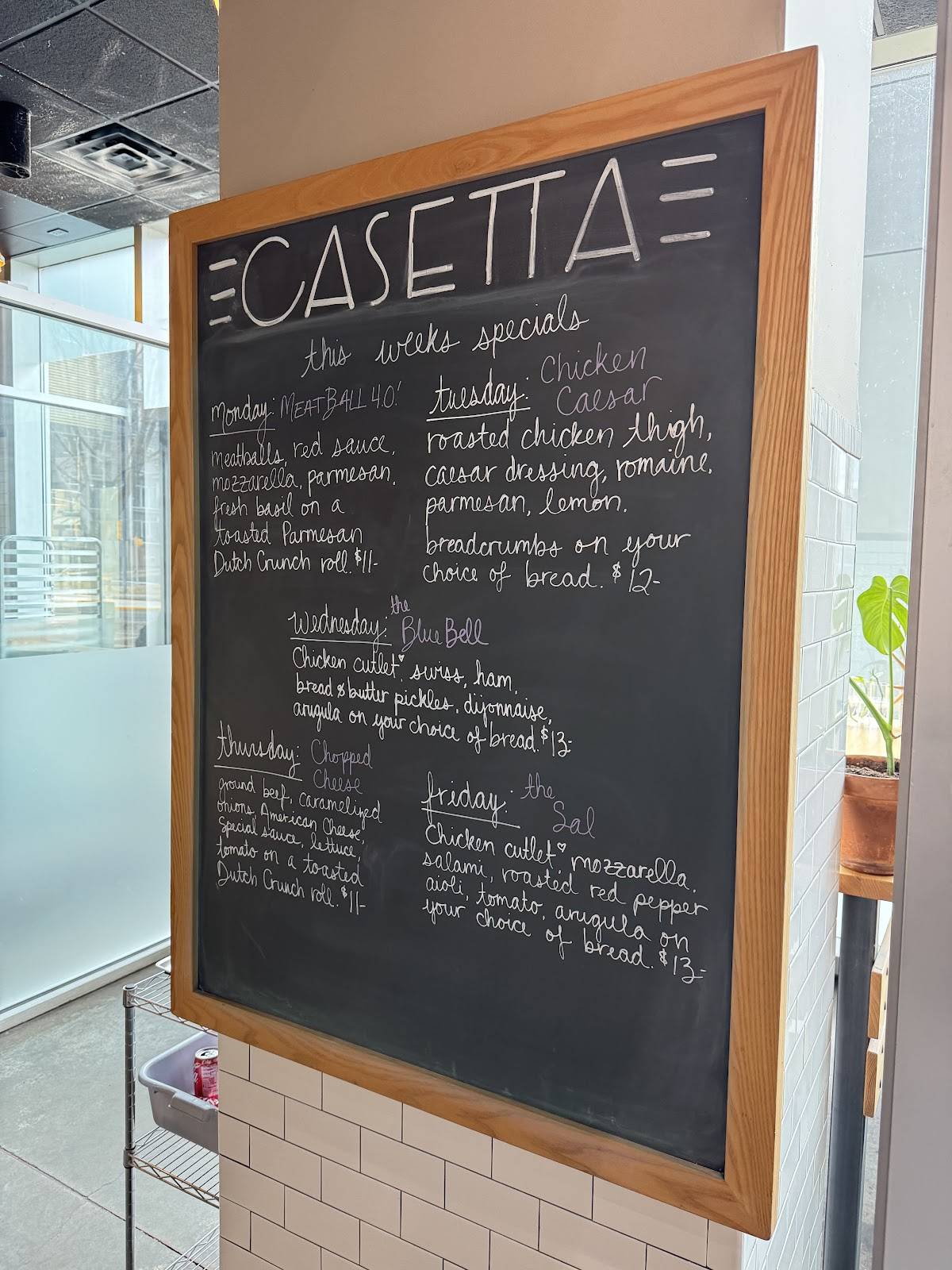 Menu at Casetta Kitchen and Counter pub & bar, Madison