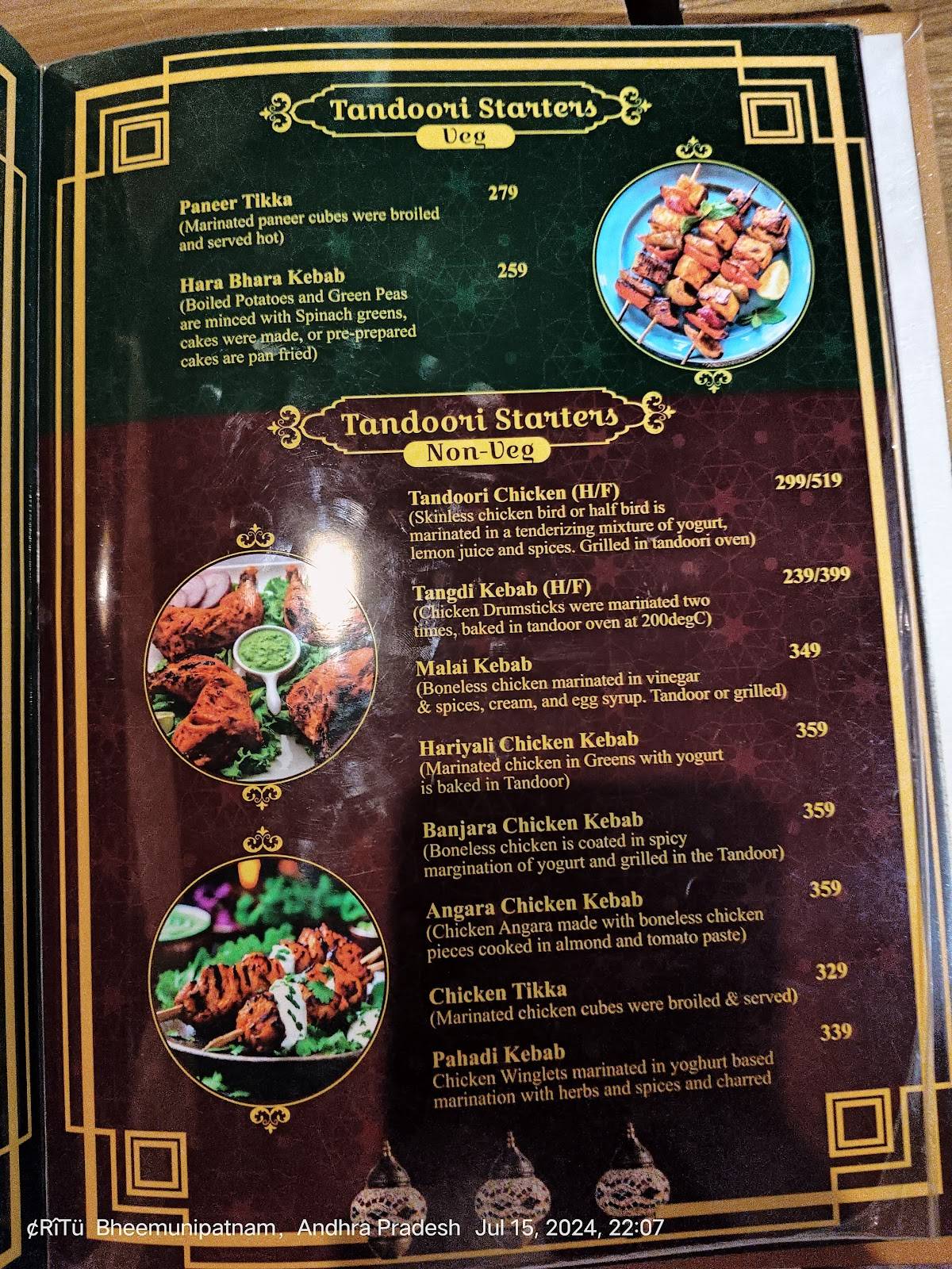Menu at Majlis Darbar Arabian Cuisine Visakhapatnam, Visakhapatnam