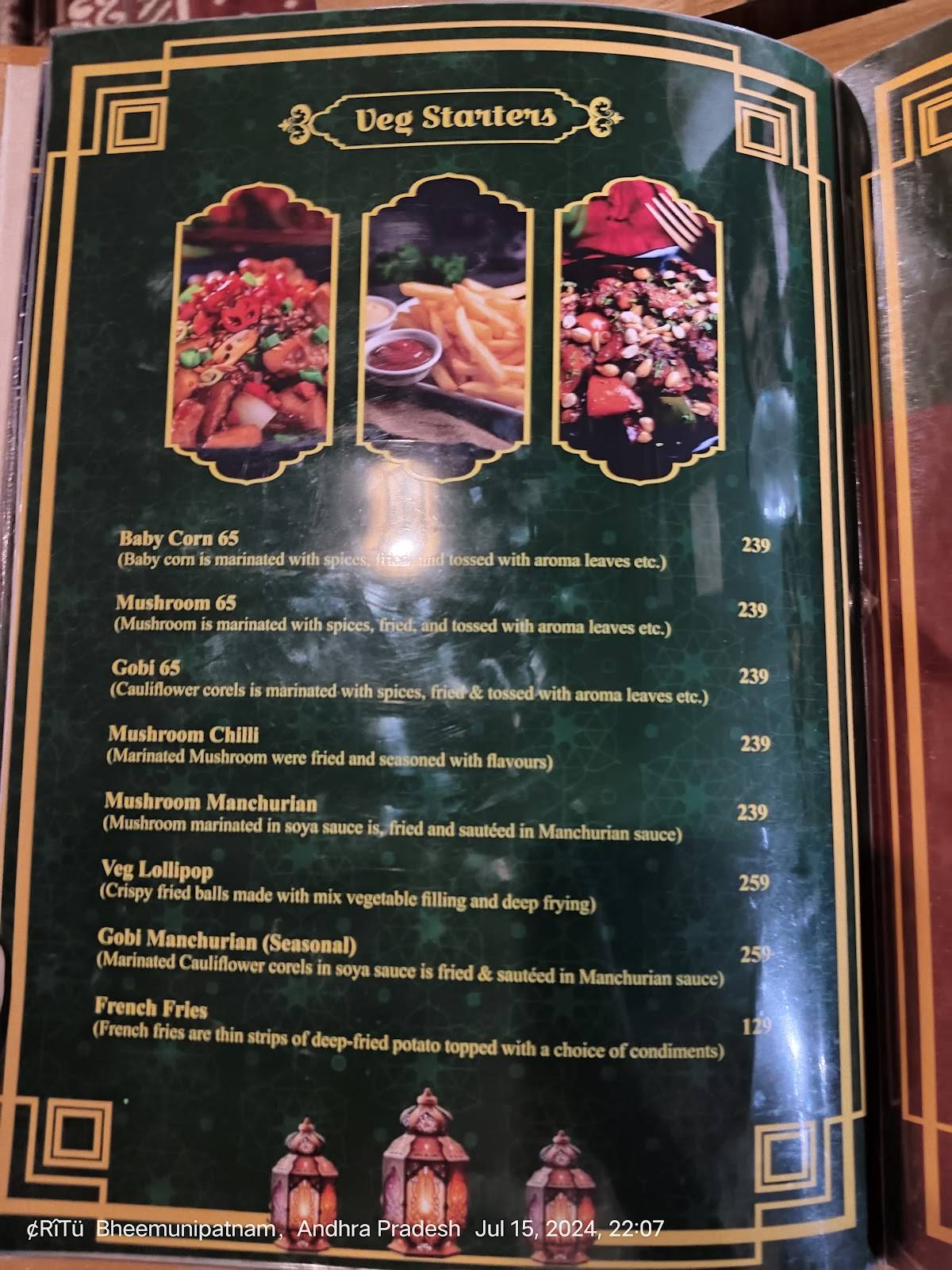 Menu at Majlis Darbar Arabian Cuisine Visakhapatnam, Visakhapatnam