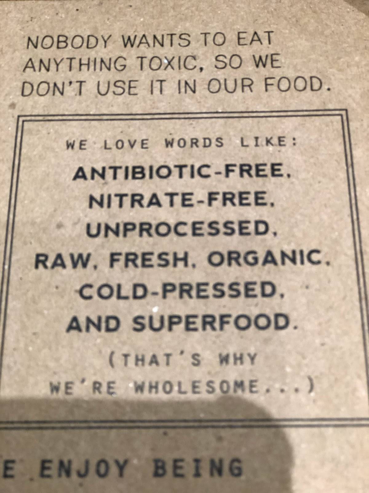 Menu at The Wholesome Table BGC restaurant, Taguig, Central Square