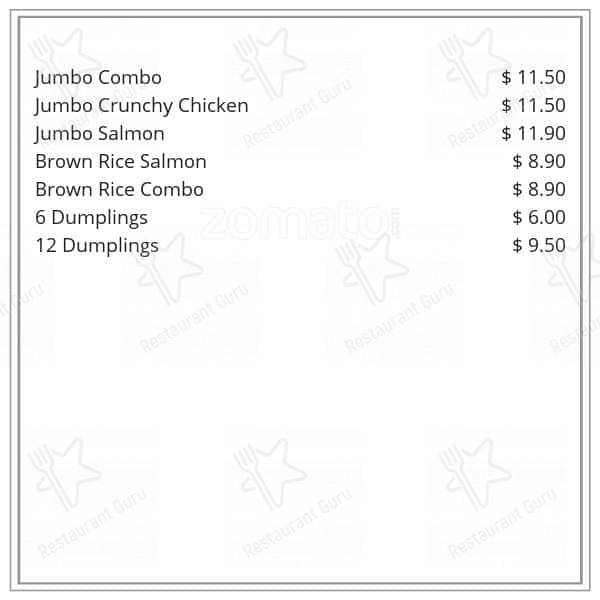 Menu at Maki Mono restaurant, Wellington, Easterfield Building Kelburn ...