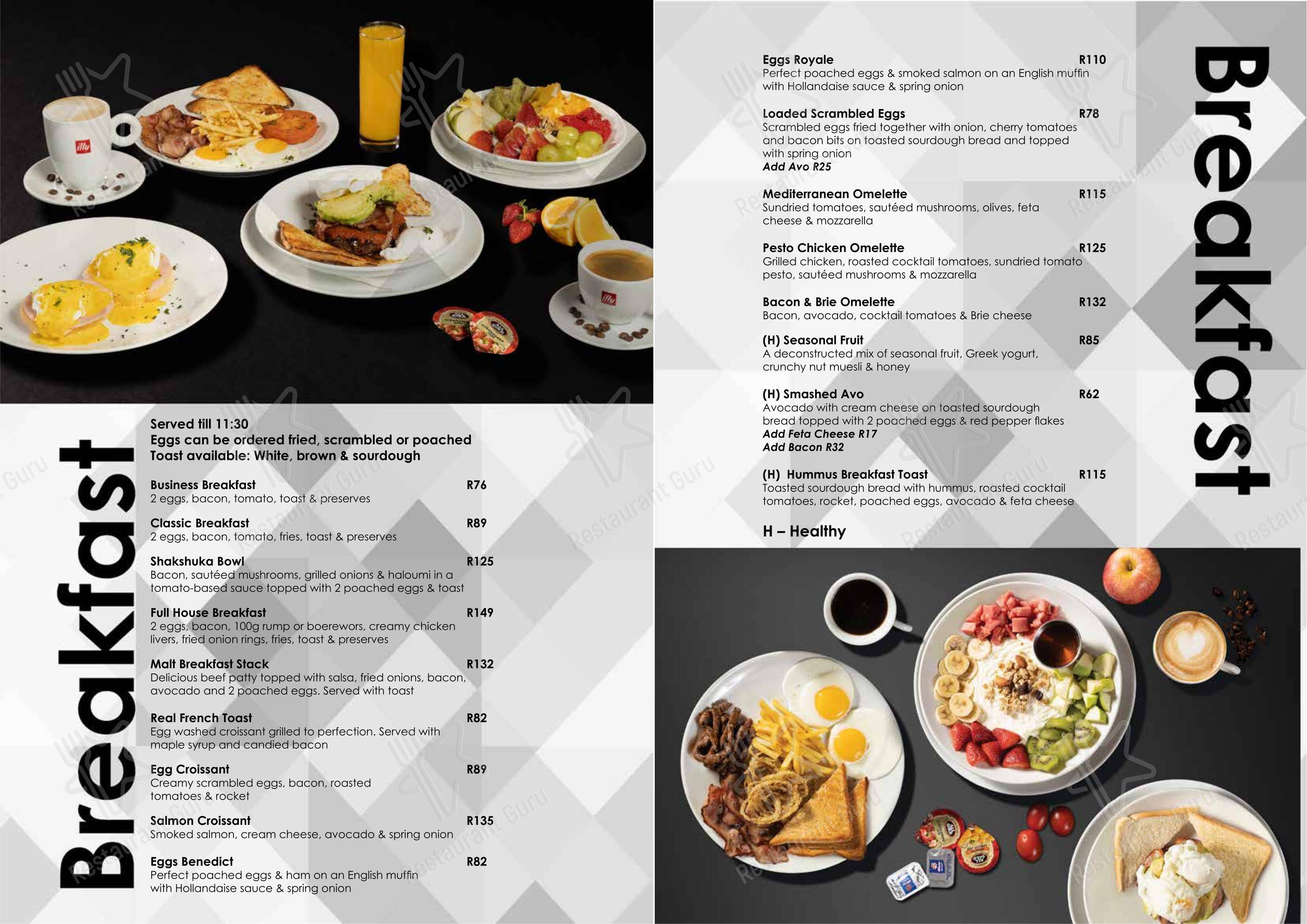Menu at Malt Barrel & Fire Silverlakes, Willow Acres Estate