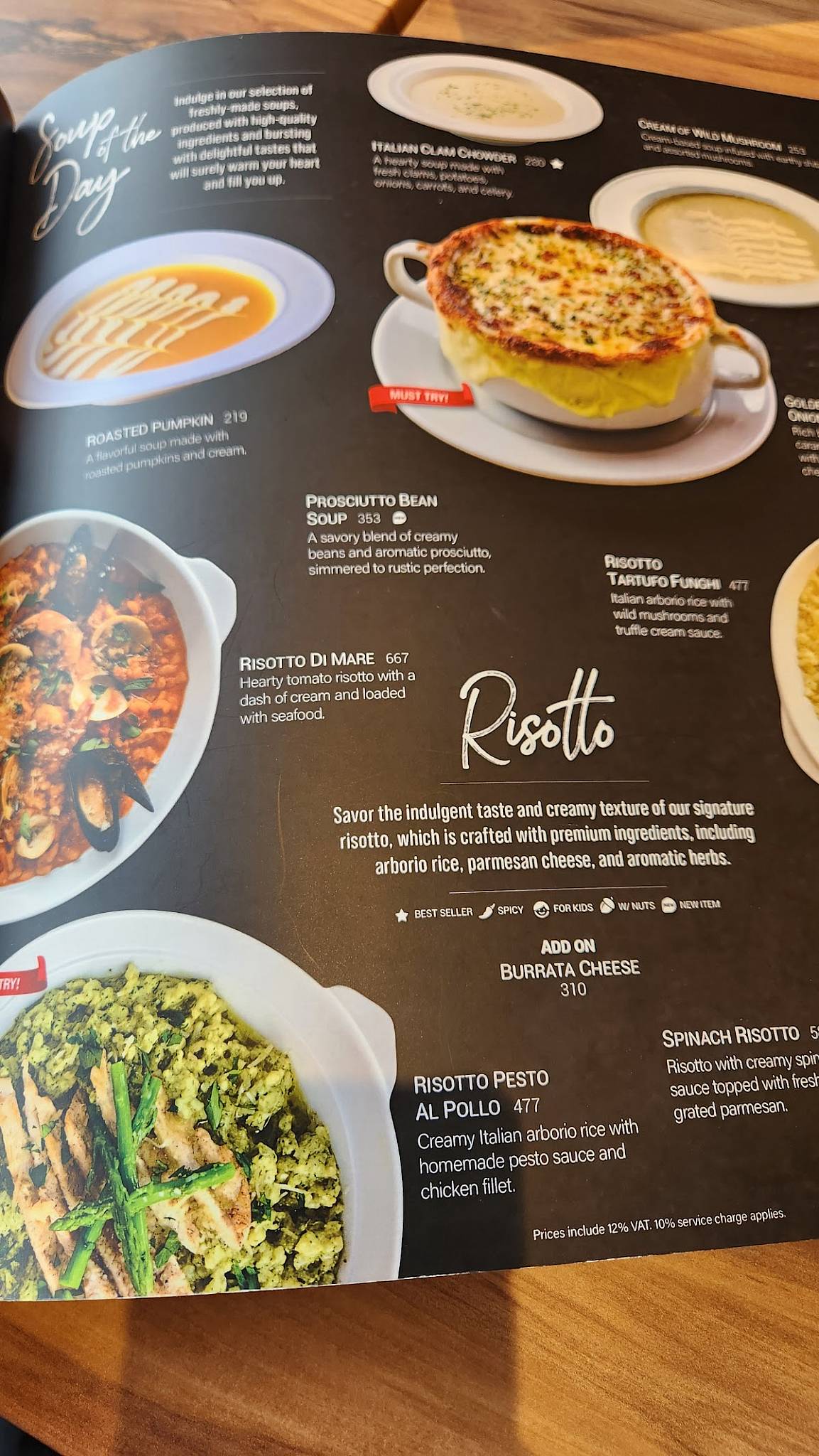 Menu at Mama Lou's Italian Kitchen restaurant, Lipa