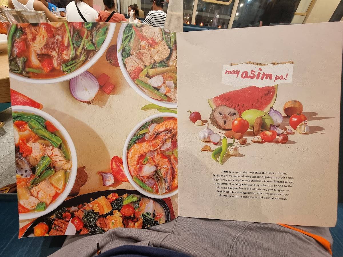 Carta de Manam Comfort Filipino Lucky Chinatown Mall Manila, Manila