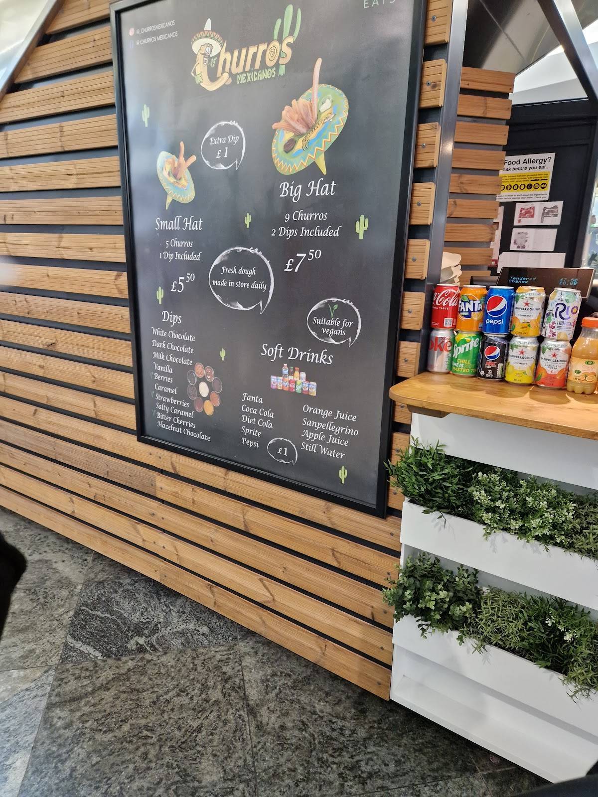 Menu at Churros Locos Freshly Made, Manchester