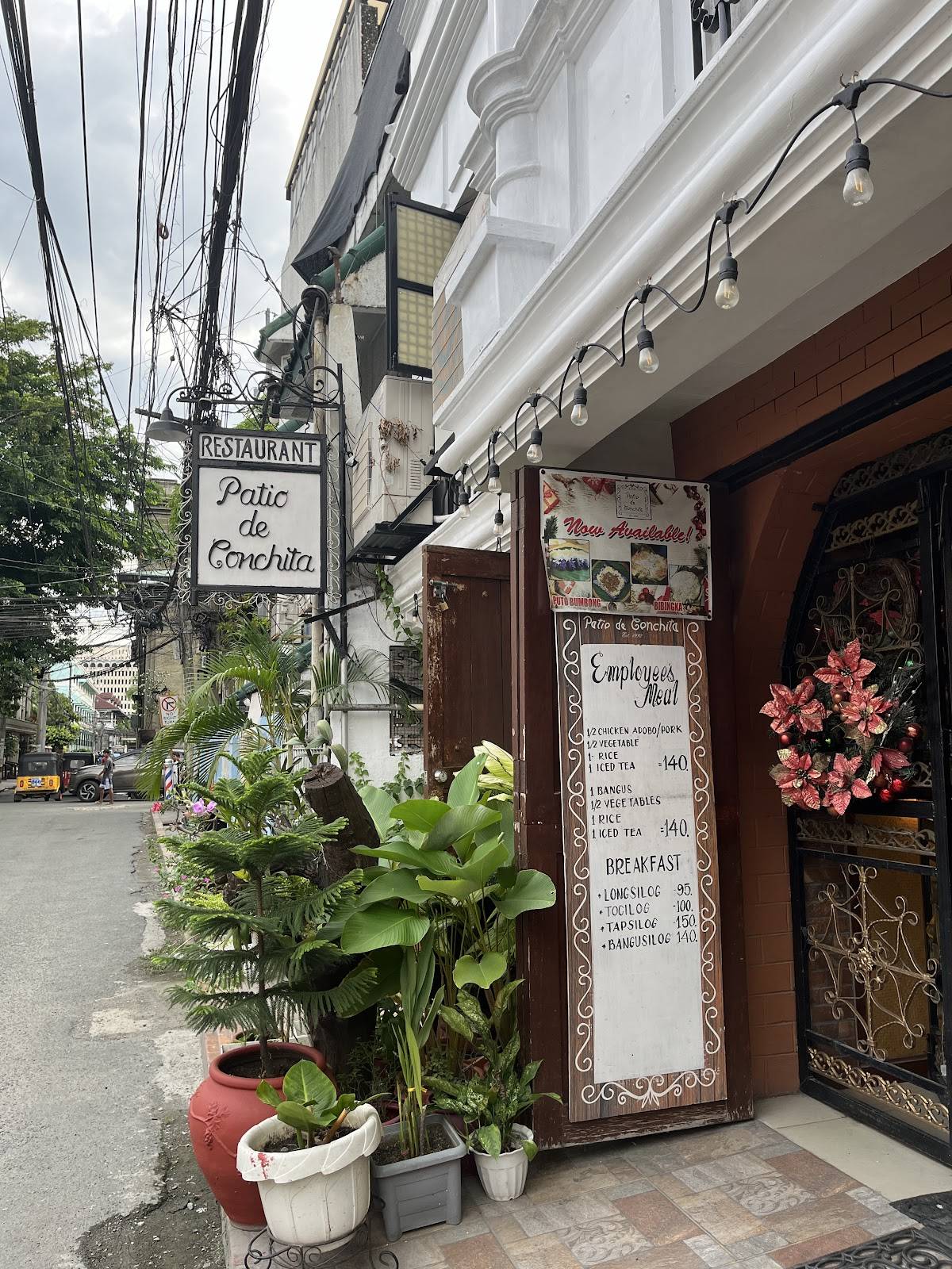 Menu at Patio de Conchita Restaurant, Manila