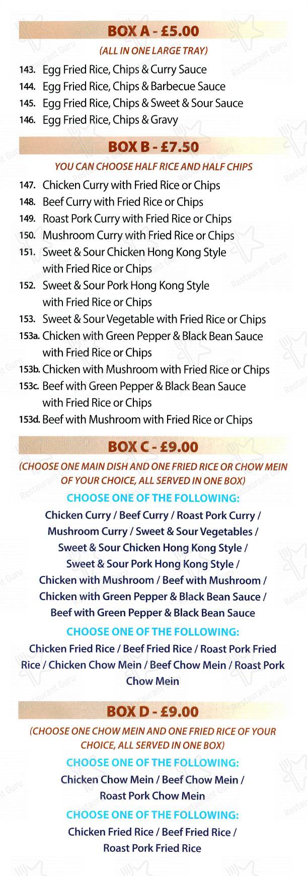 Menu at Yummy Chinese Takeaway fast food, Mansfield
