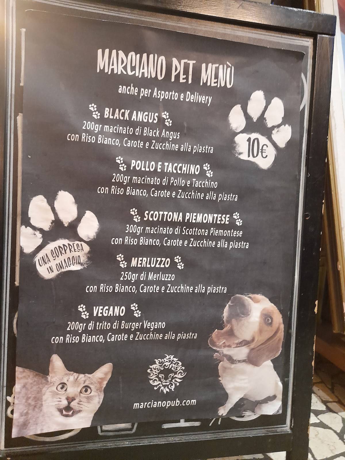 Carta de Marciano Pub Venezia, Venecia