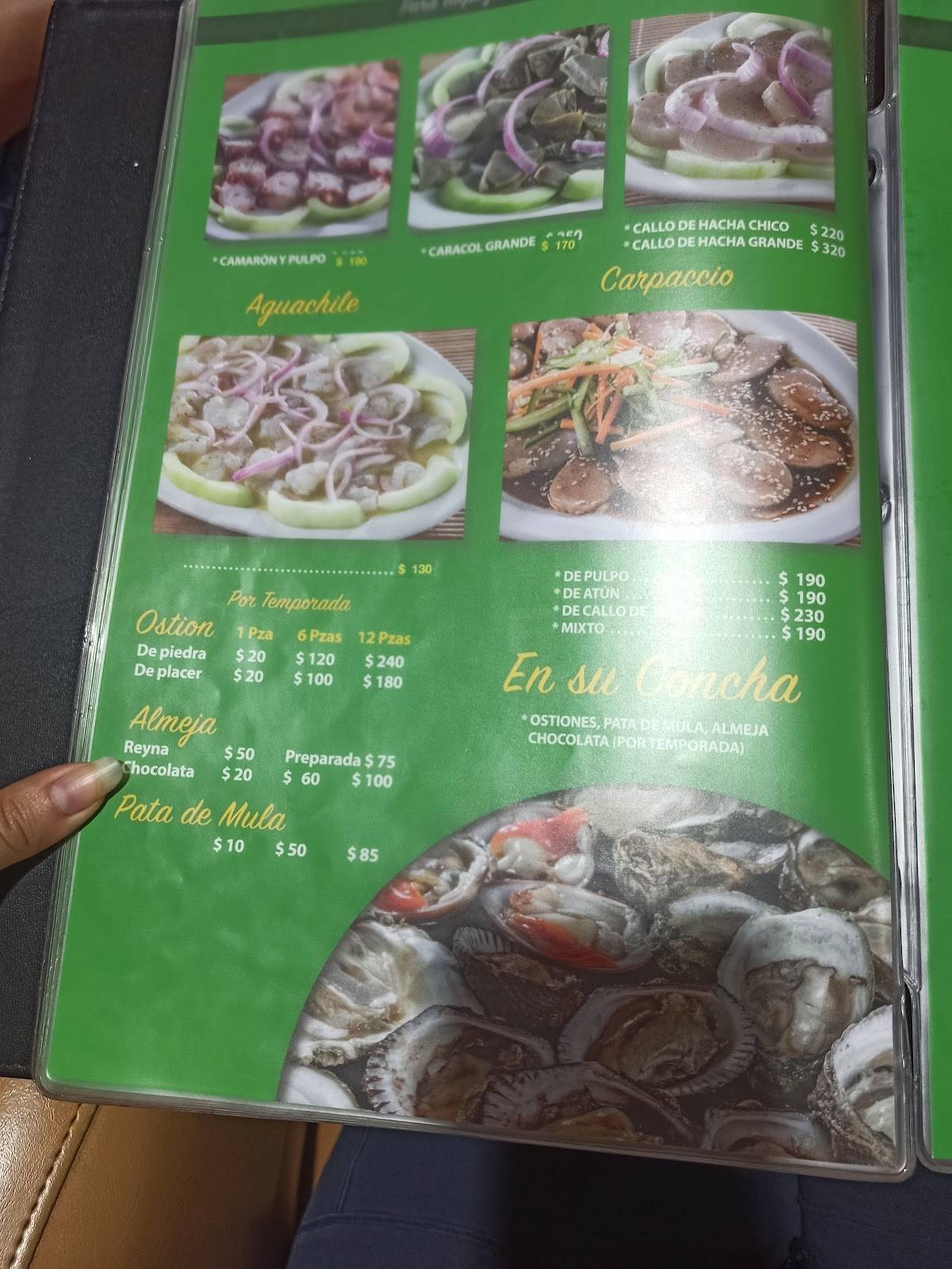 Carta del restaurante Mariscos El Memin, Guadalajara, Av Paseo del la ...
