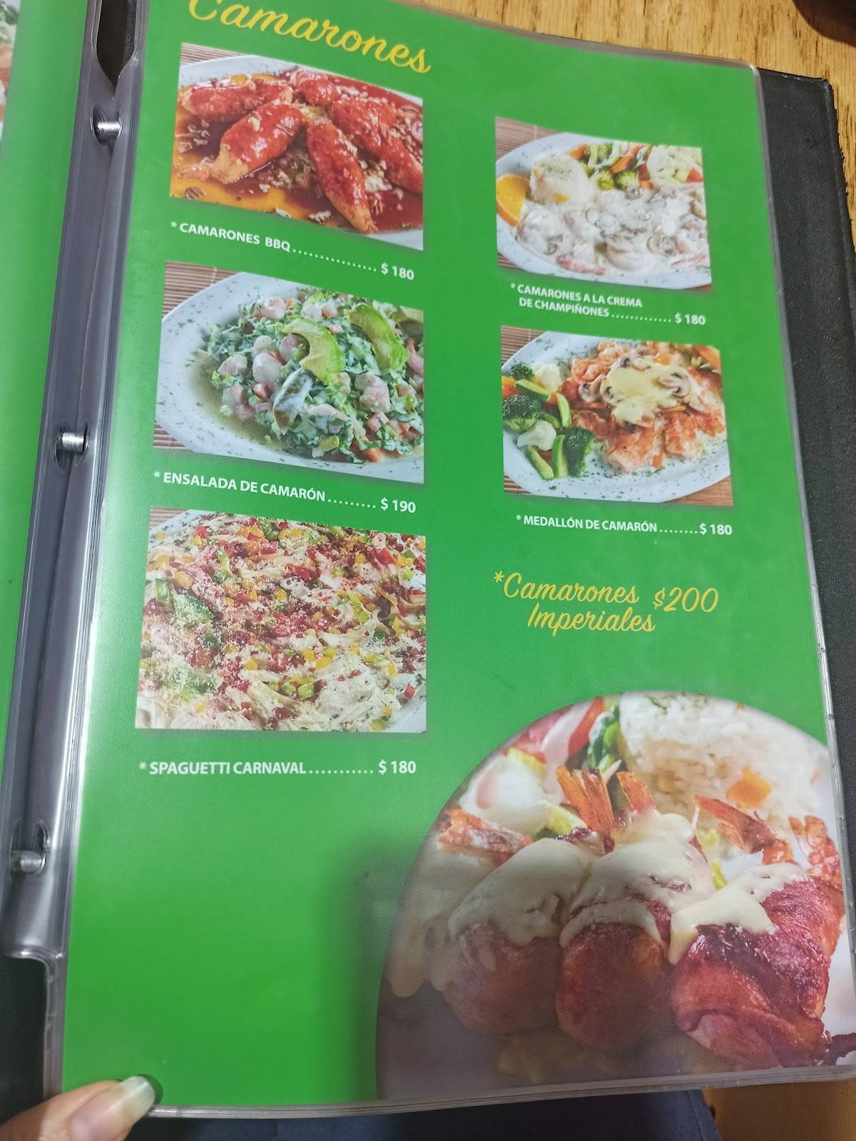 Carta del restaurante Mariscos El Memin, Guadalajara, Av Paseo del la ...