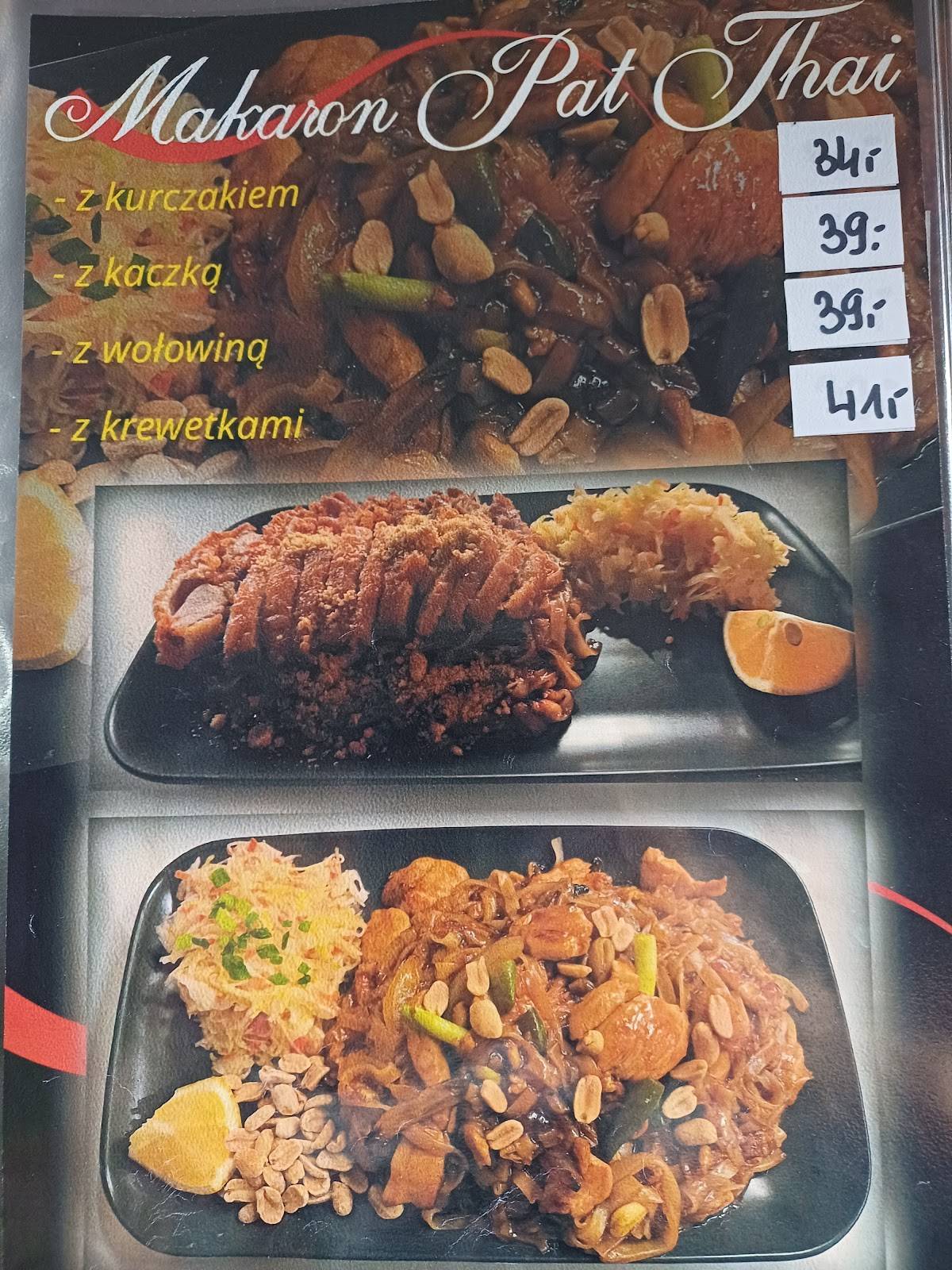 Menu at Master Asia - Chojna restaurant, Chojna