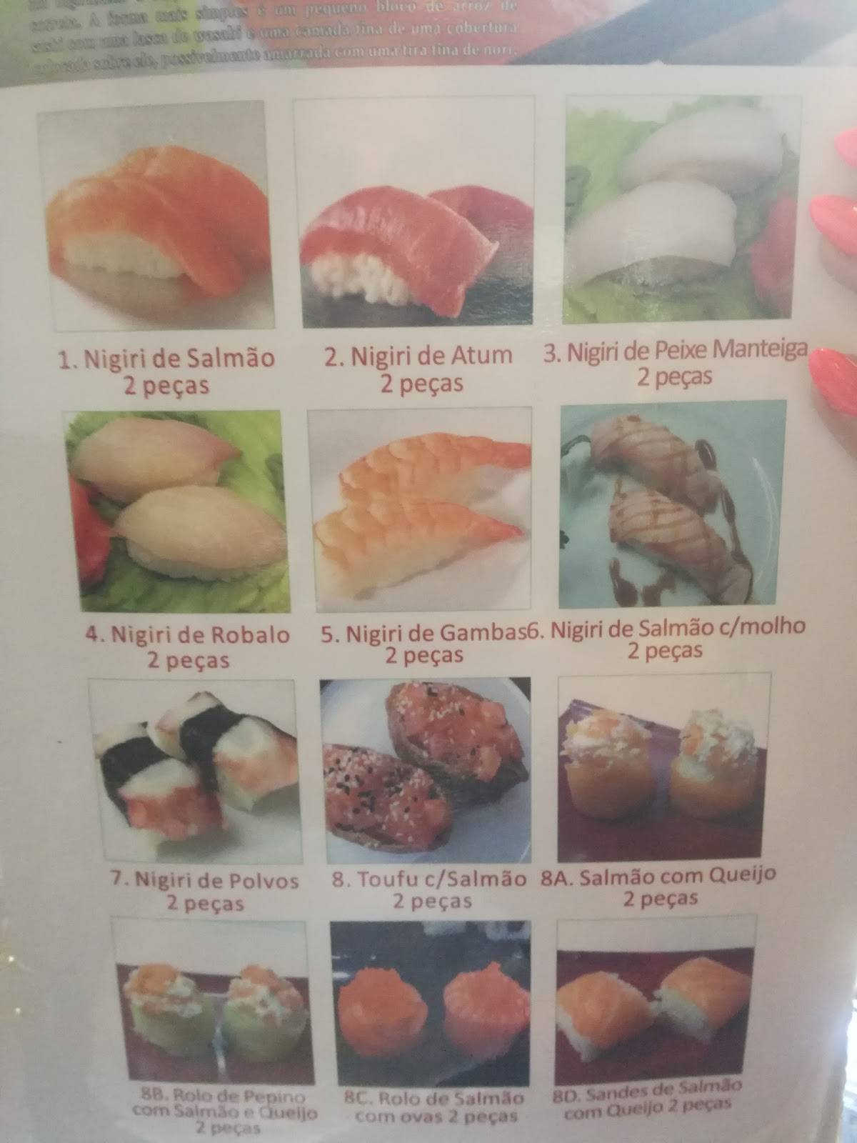 Menu em Matuya restaurante, Lisboa, Estr. de Benfica 542B