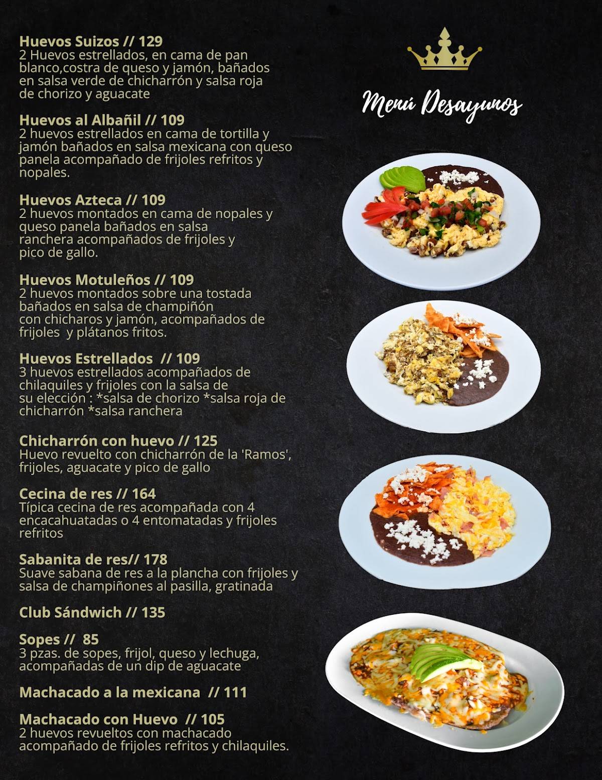 Carta del restaurante Maximilianos, Reynosa