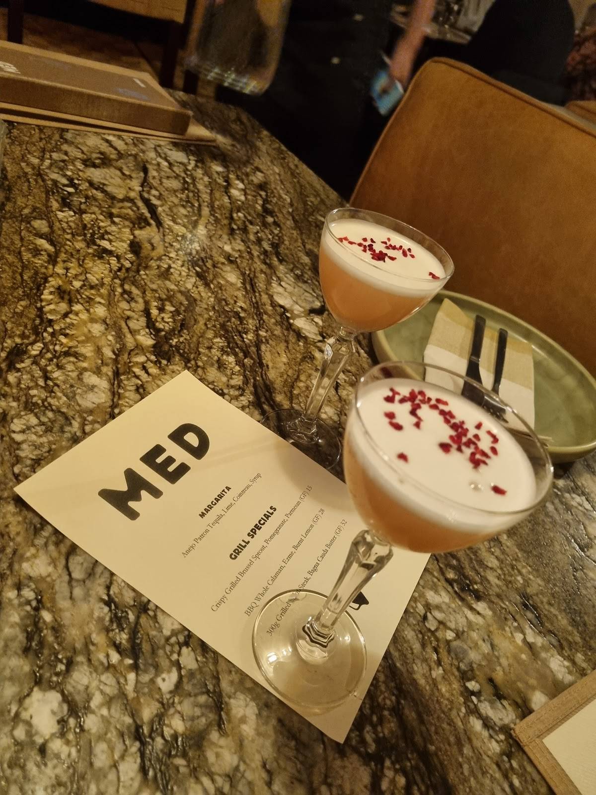 Menu at Med Barton, Barton