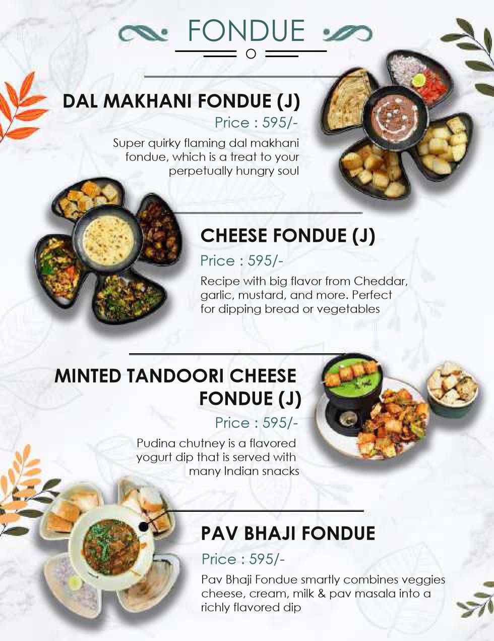 Menu at Medley- Pure Vegetarian Restaurant in Jubilee Hills, Hyderabad
