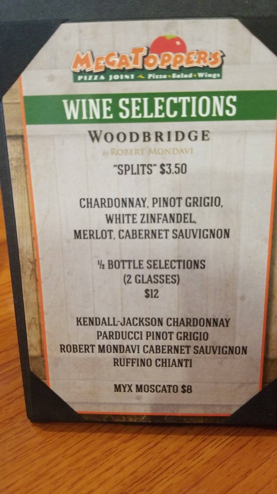 Menu at Megatoppers Pizza Joint pizzeria, Bullhead City