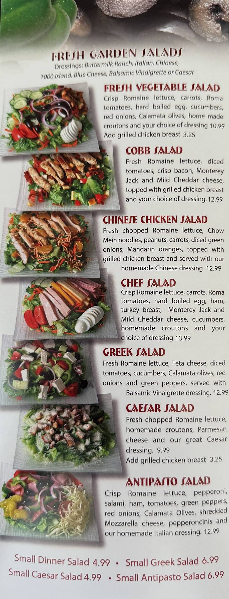 Menu at Megatoppers Pizza Joint pizzeria, Bullhead City