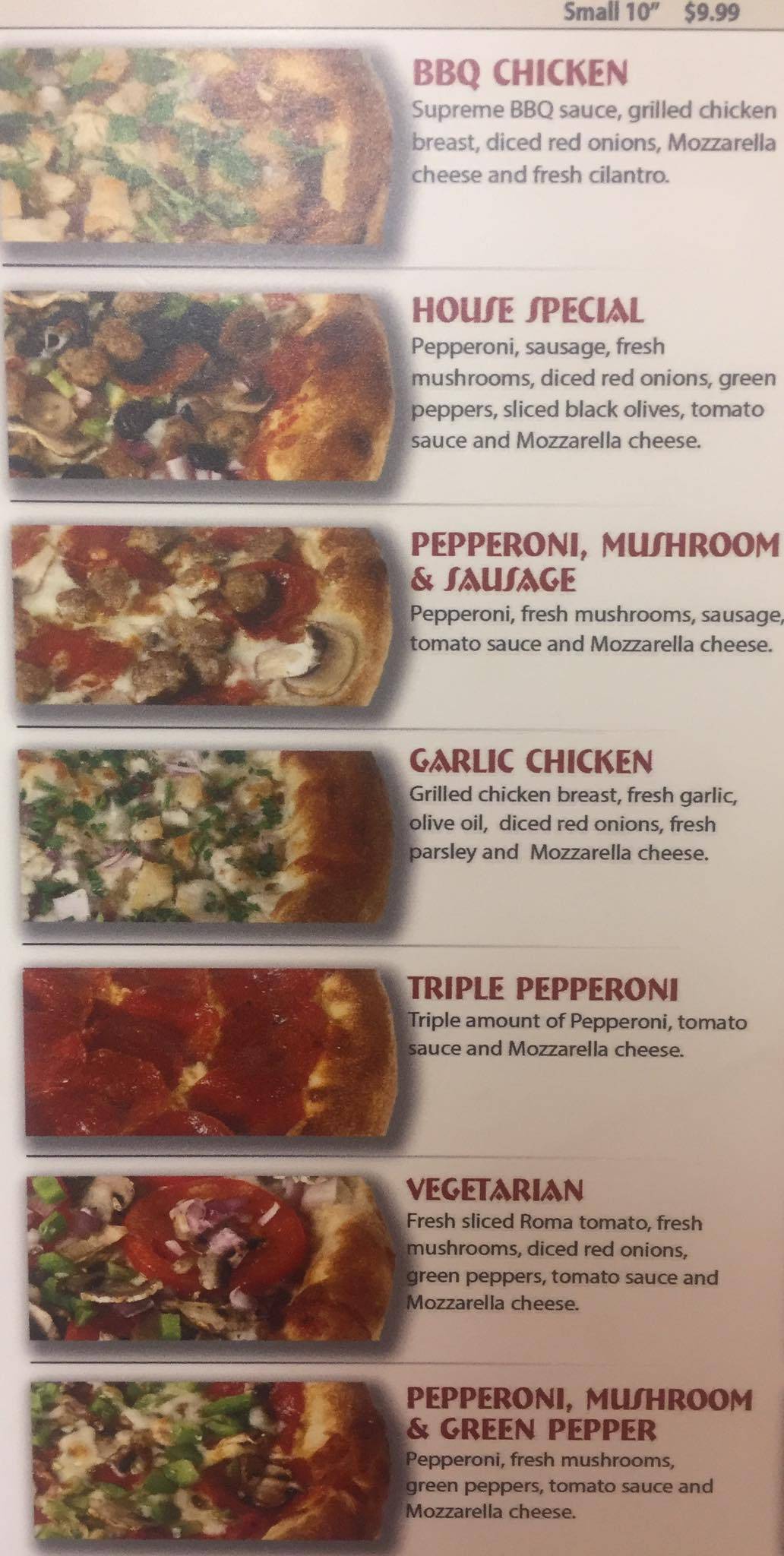 Menu at Megatoppers Pizza Joint pizzeria, Bullhead City