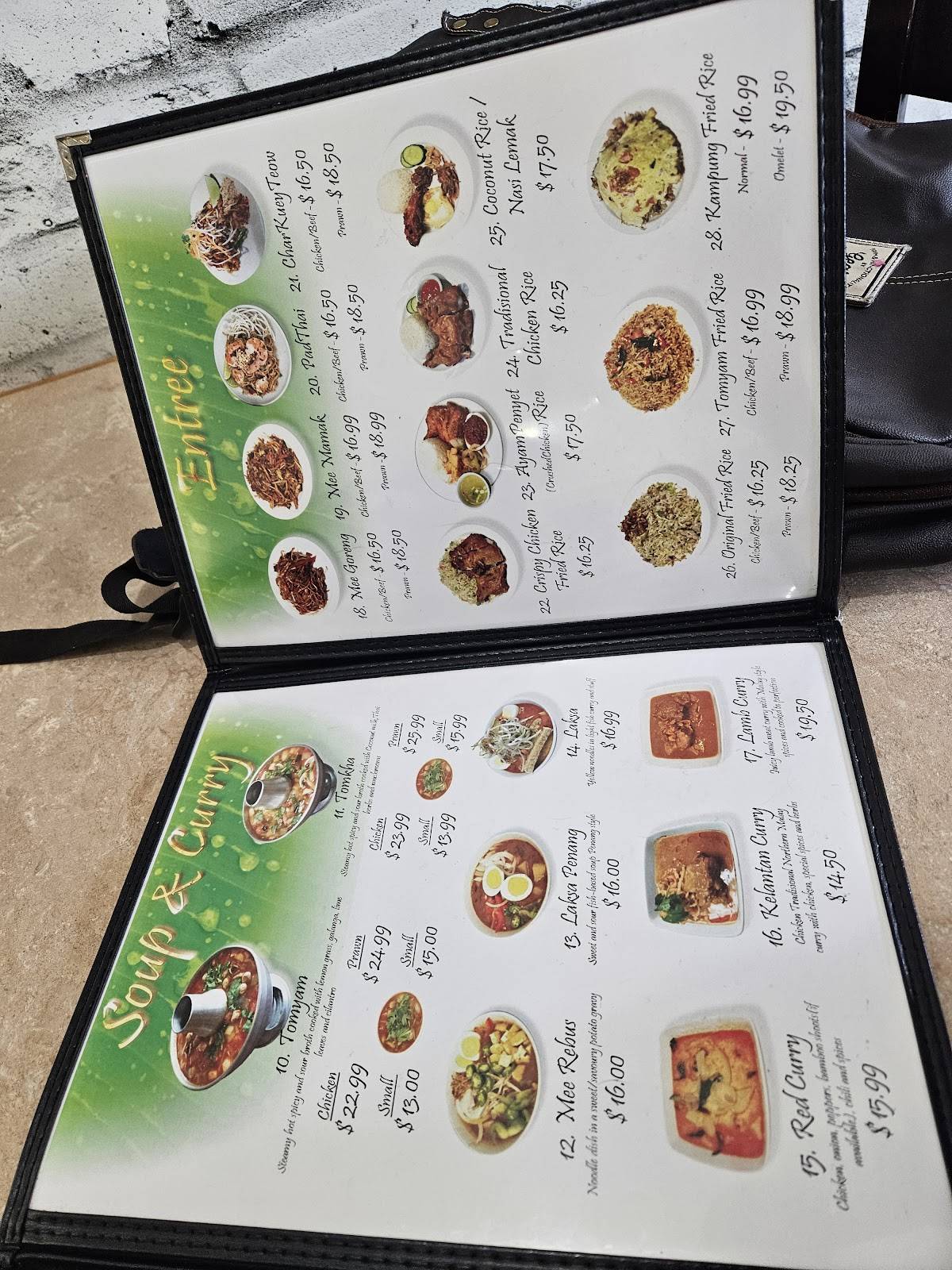 Menu at Mek's Delight restaurant, Surrey