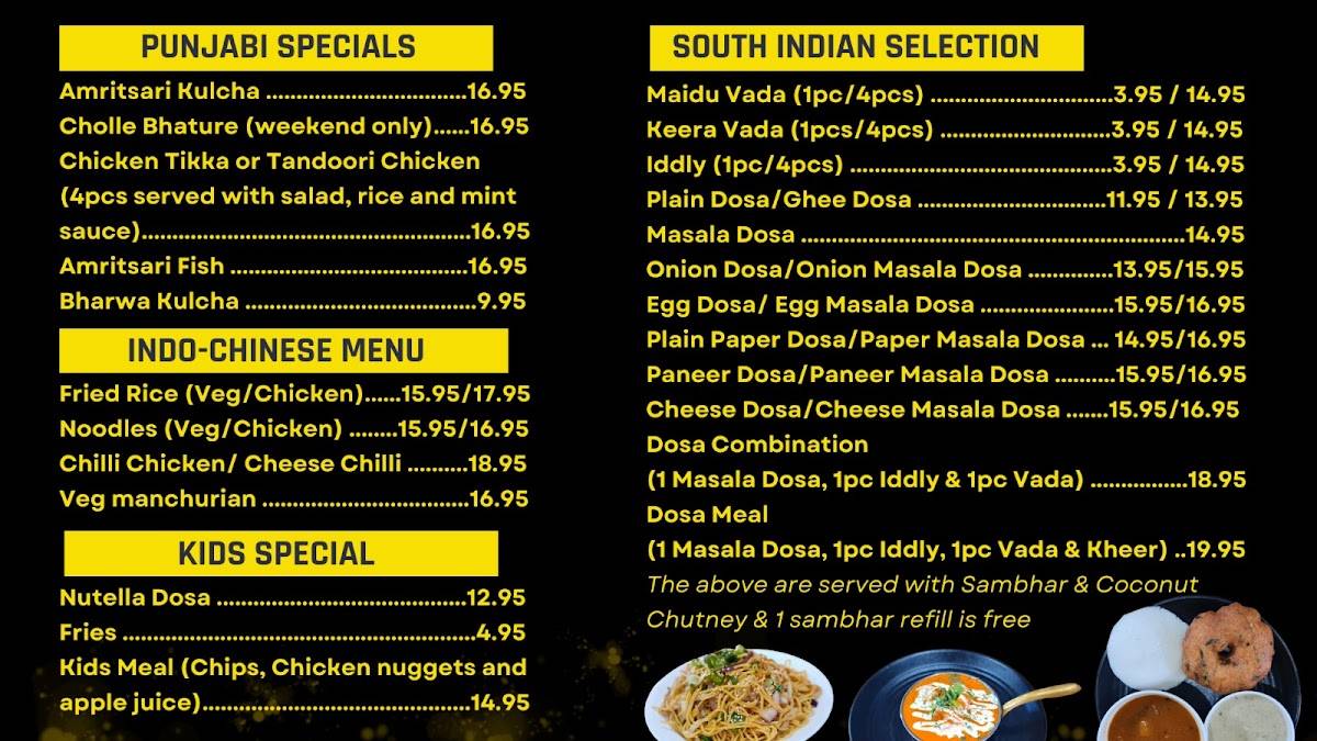 Menu at Flora Indian Restaurant Melbourne CBD, Melbourne