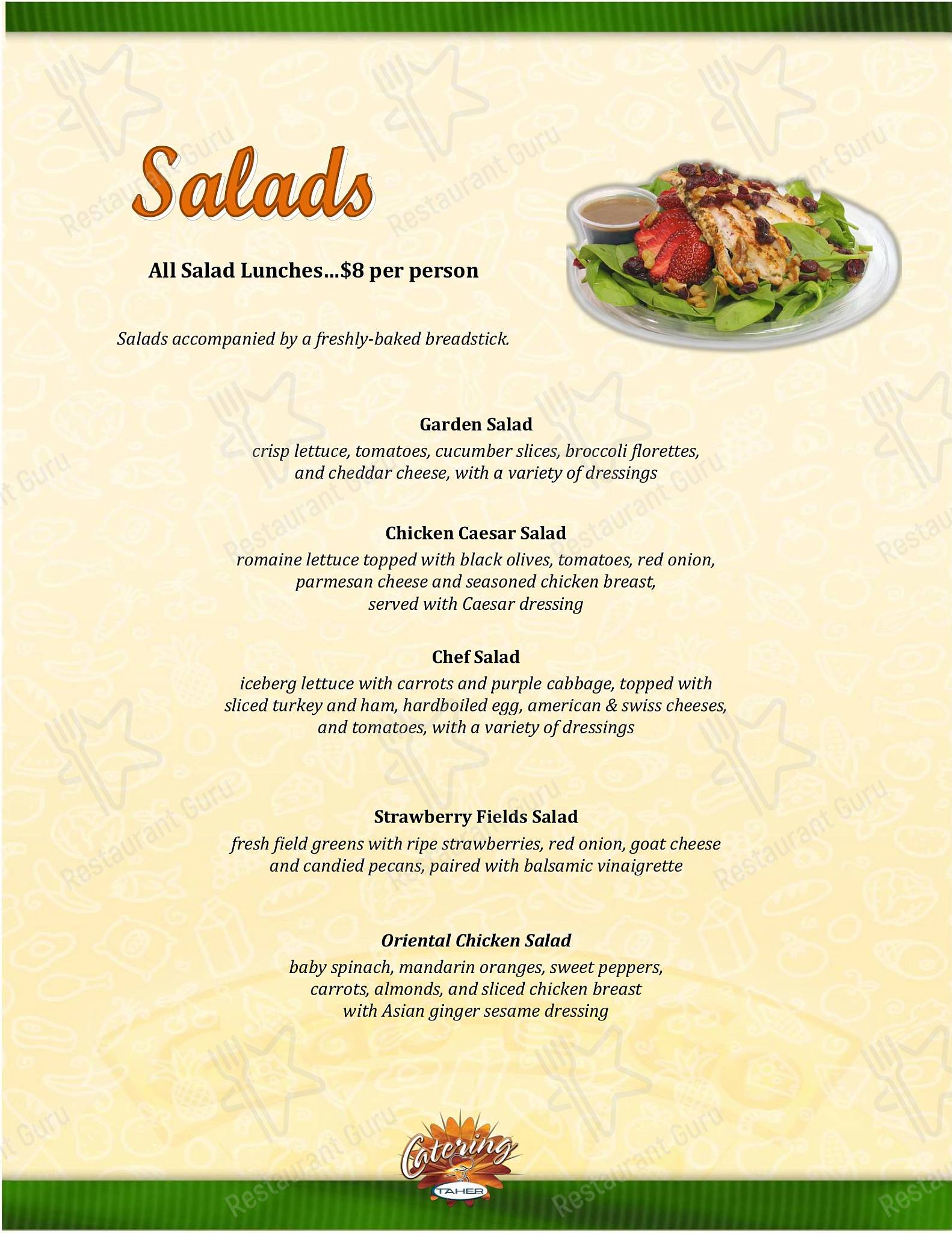 Carta de Merced College Cafeteria, Merced
