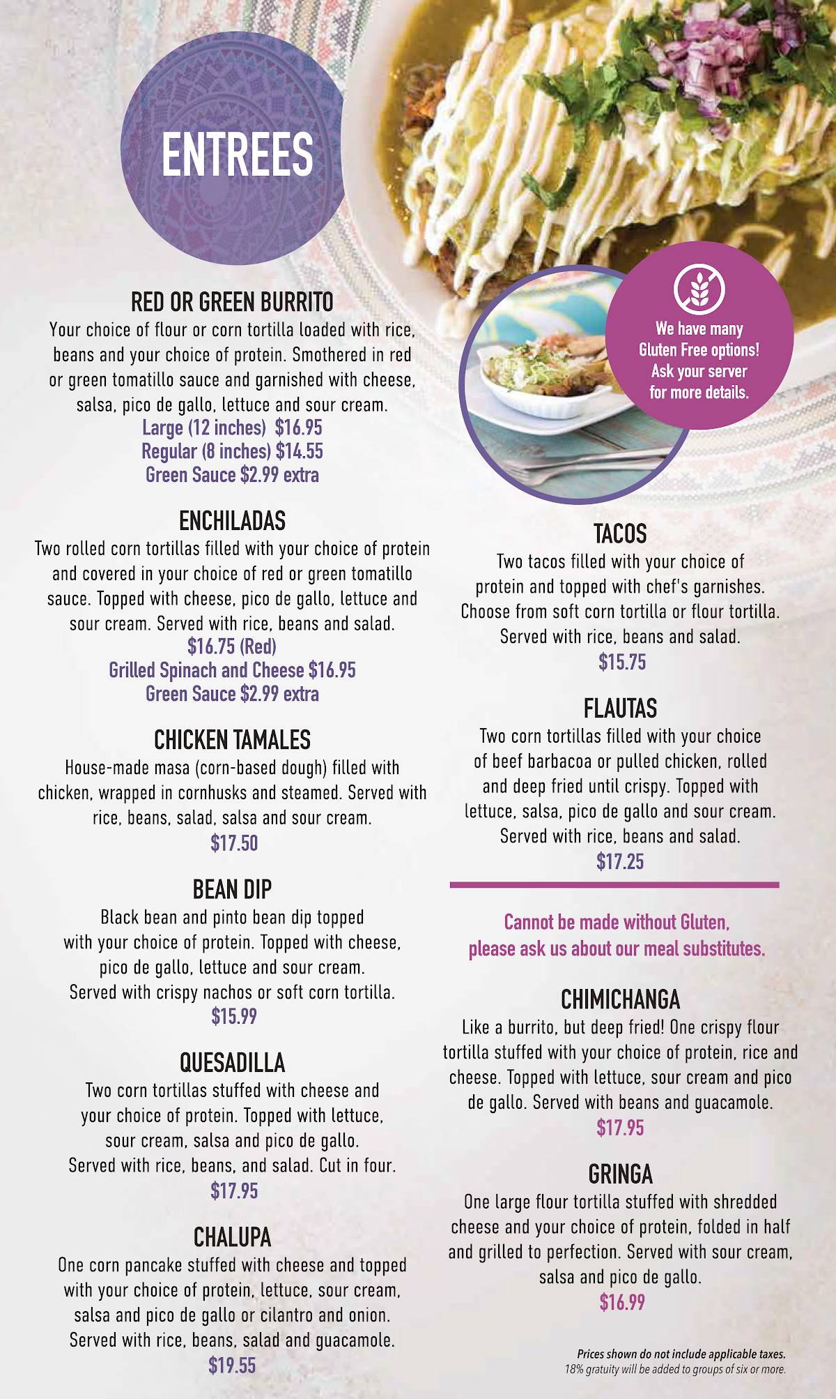 Menu at MESA restaurant, Muntinlupa, Unit 1126