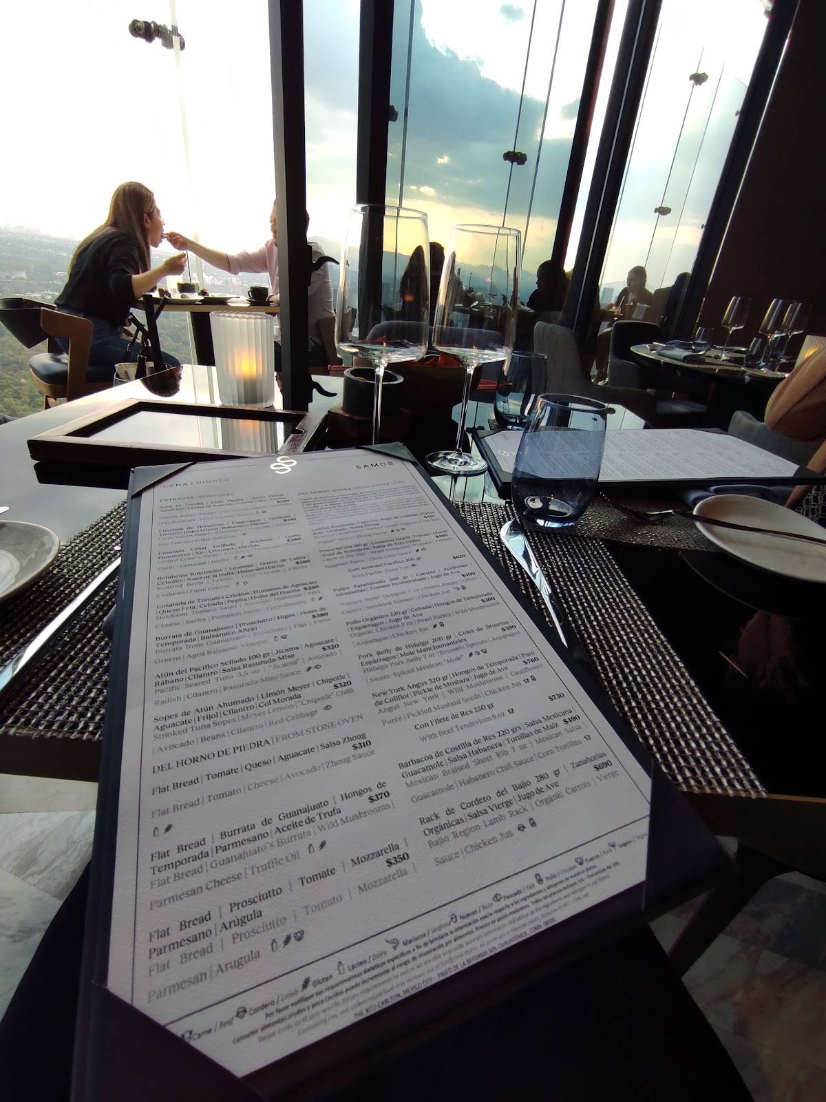 Carta del restaurante SAMOS - The Ritz Carlton México City, Ciudad del ...