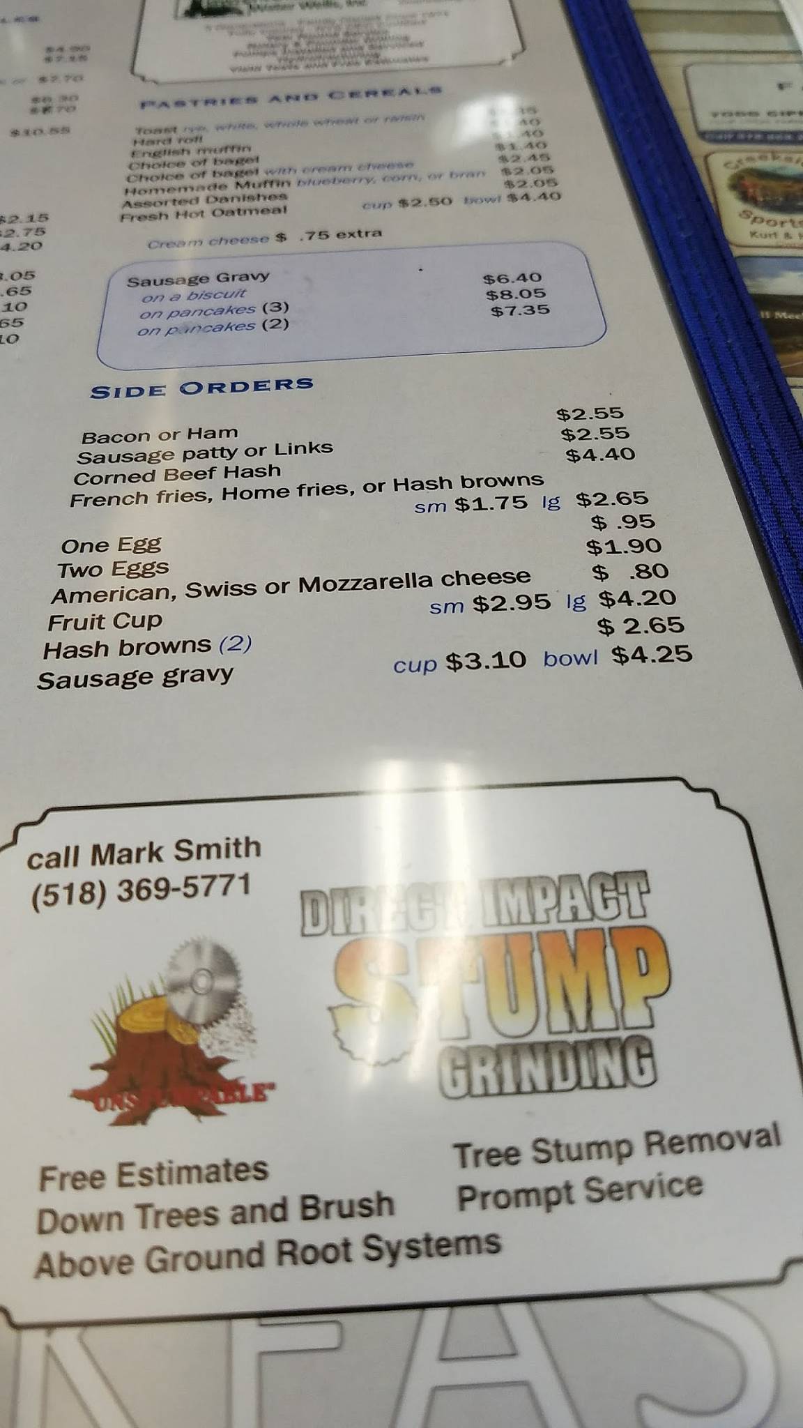 Menu at Middleburgh Diner restaurant, Middleburgh