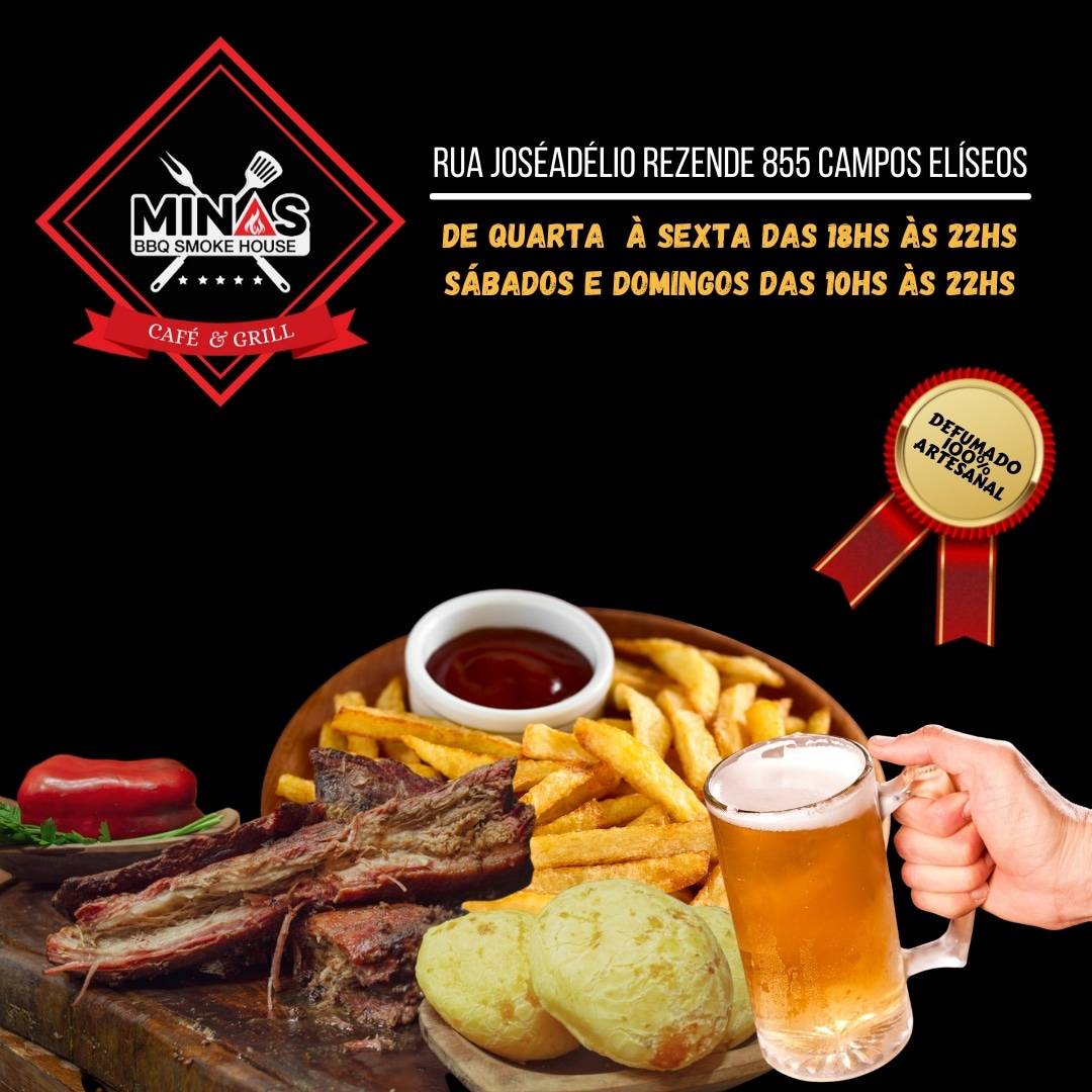 Carta de Minas BBQ Smokehouse Café e Grill, Varginha