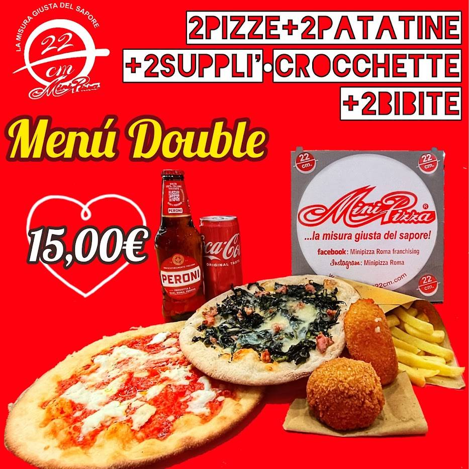 Menu at Mini Pizza 22cm - Monteverde restaurant, Rome