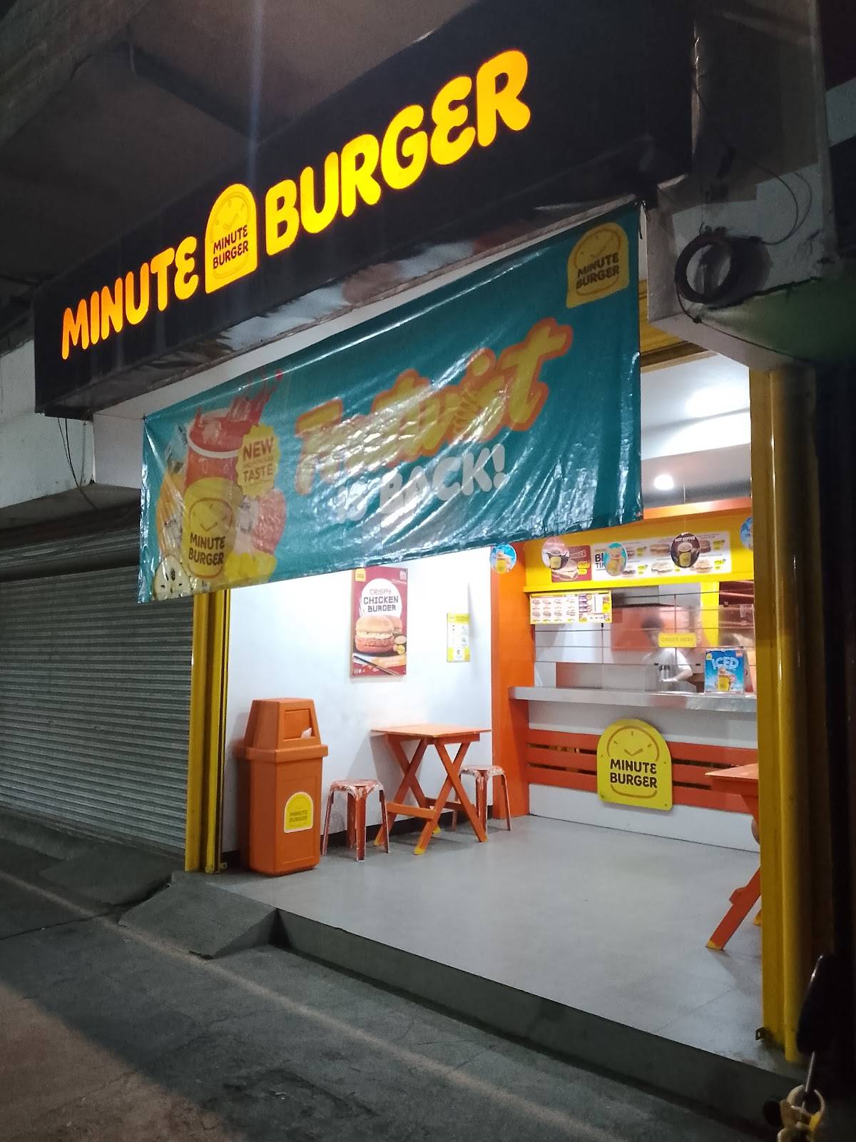 Carta del restaurante Minute Burger, Ciudad del Iligan, 66HV+7PG