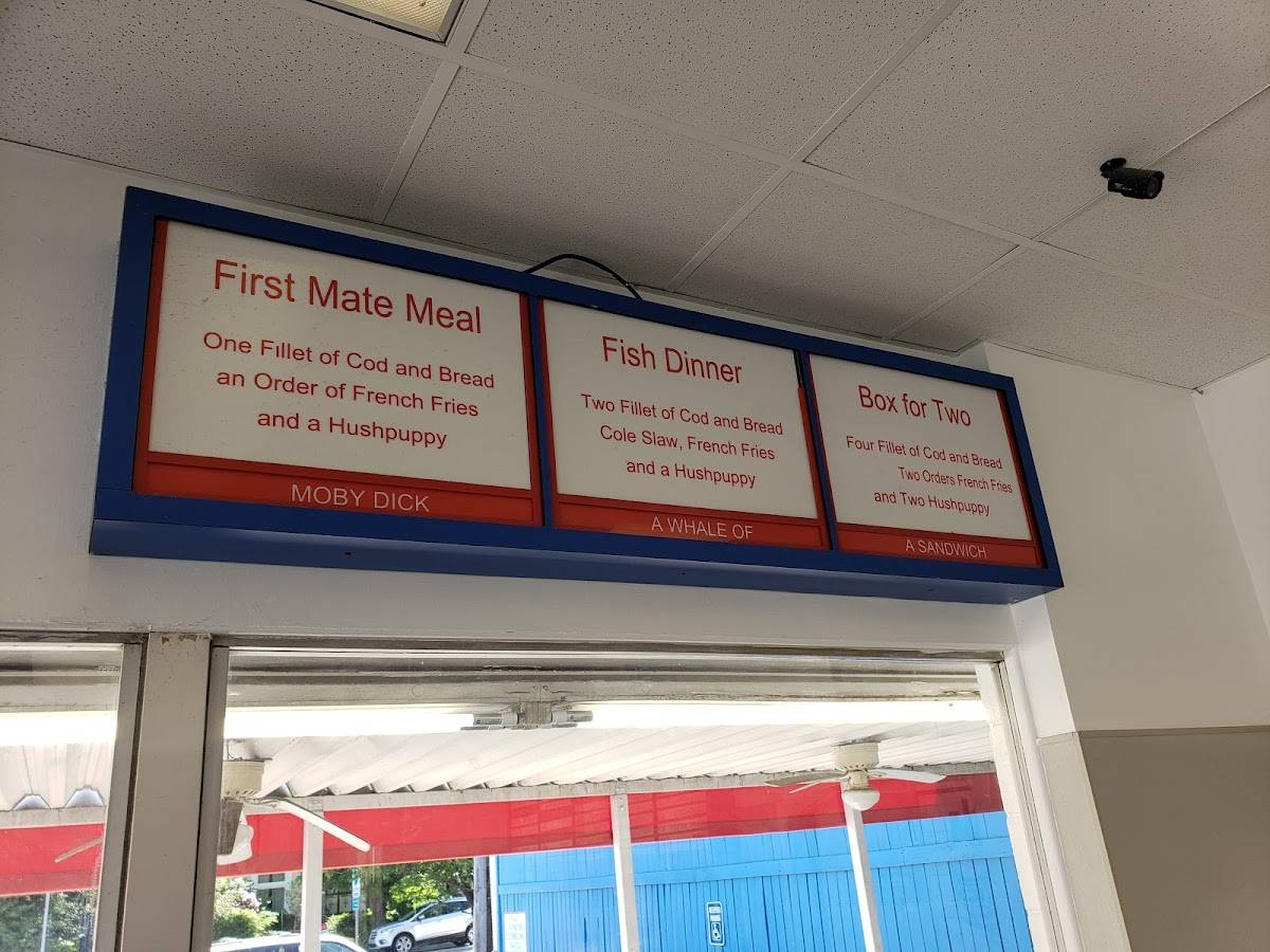 Menu at Moby Dick Seafood Restaurant, Louisville, S 3rd St