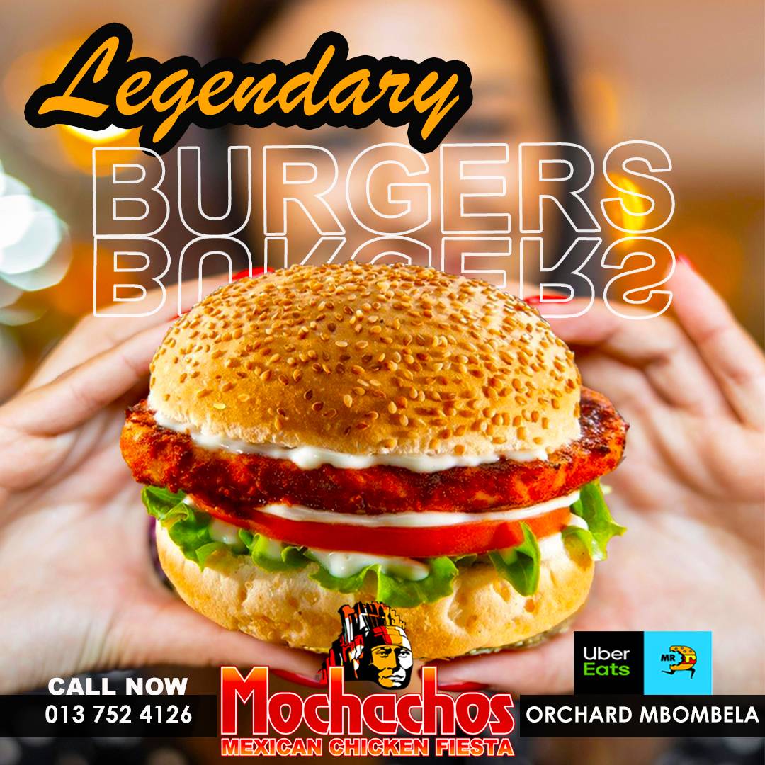 Menu at Mochachos Mbombela restaurant, Nelspruit