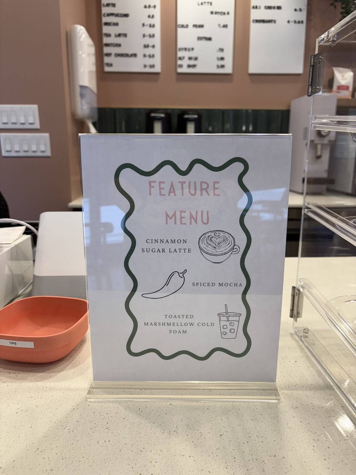 Menu at Mondays Cafe, Winnipeg