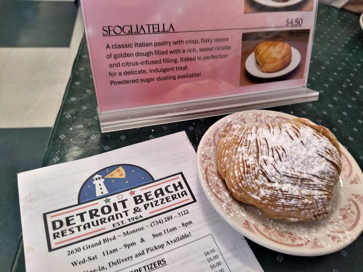 Menu at Detroit Beach Pizzeria, Monroe