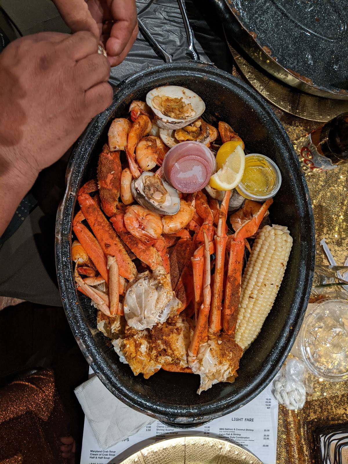 Menu at Mo's Seafood restaurant, Towson, E Joppa Rd