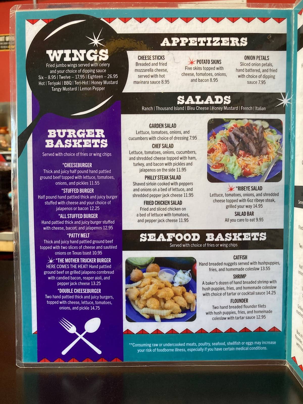 Menu at Cafe 44., USA