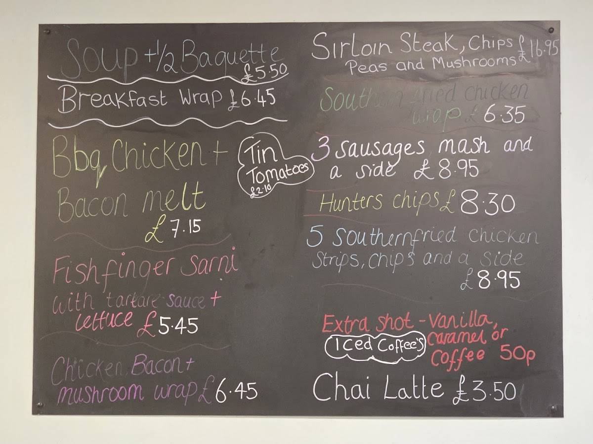 Menu at Mr Munch cafe, Basingstoke, Potters Walk